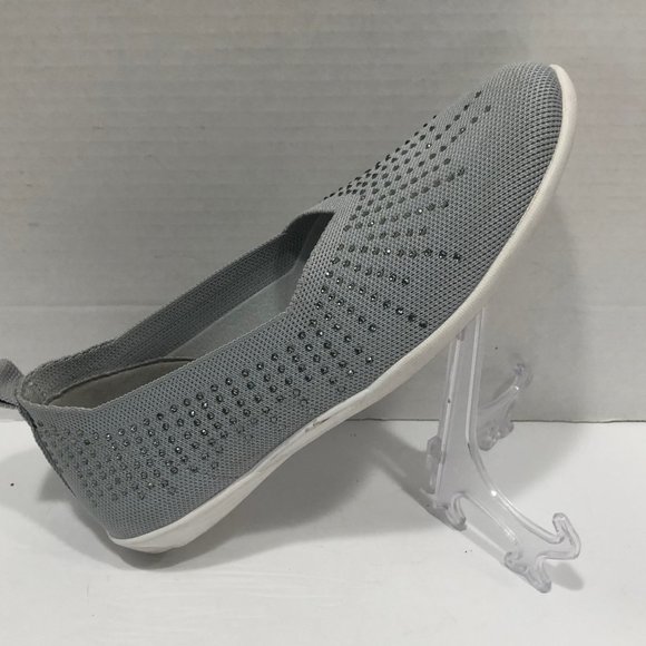 bernie mev. | Shoes | Bernie Mev New York Gray Knit Slip On Sneakers ...